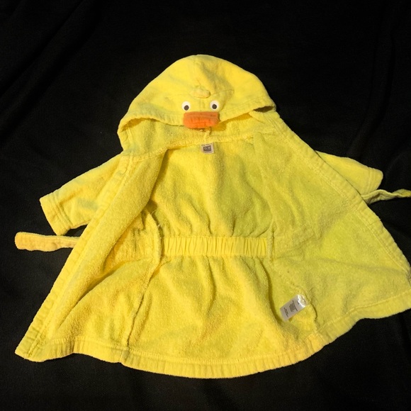 Carter's | Bath, Skin & Hair | Carters Baby Yellow Ducky Tie Robe 9 ...